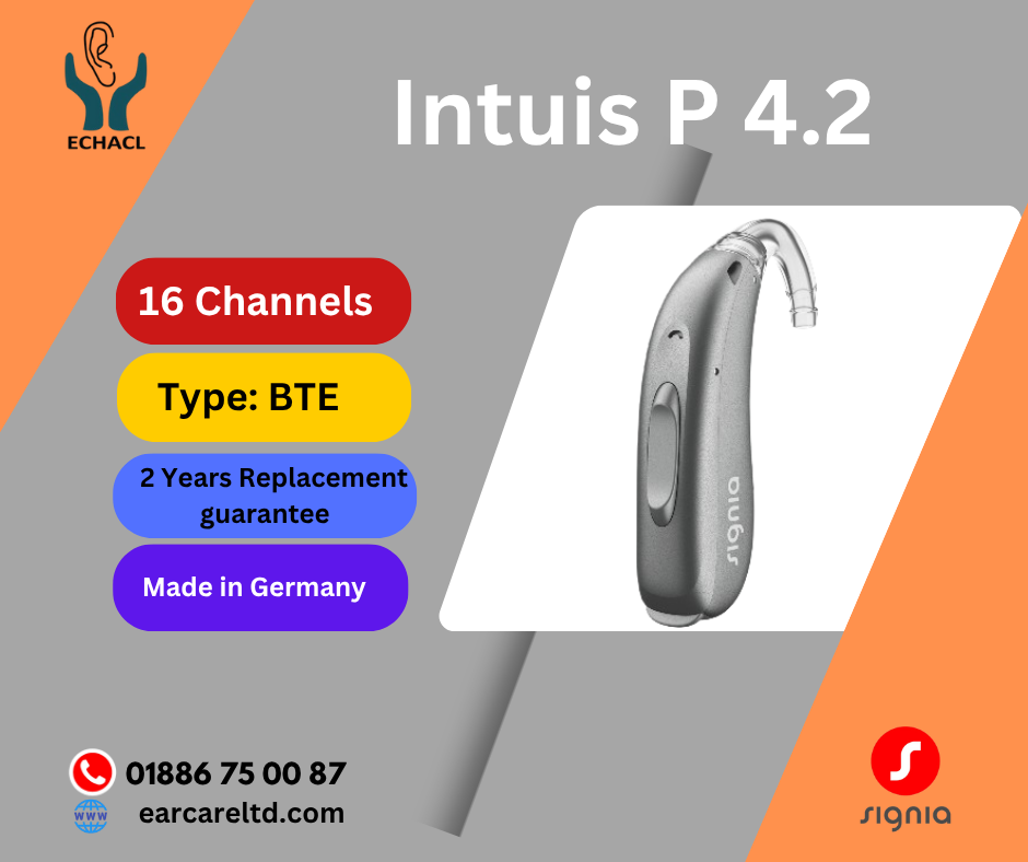 Signia Intuis 4.2 P BTE hearing aid | Ear Care & Haring Aid Centre LTD