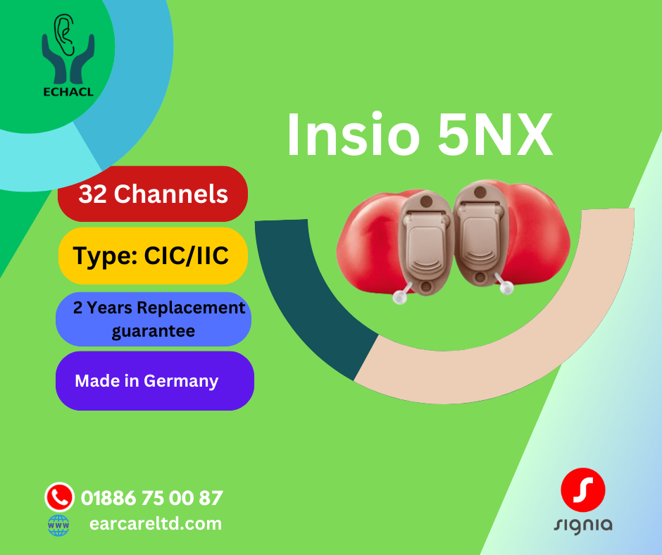Signia Insio 5NX CIC/IIC hearing aid price in Bangladesh | Ear Care & Haring Aid Centre LTD