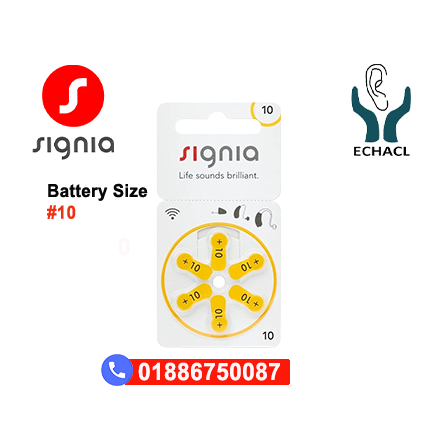 Signia 10 size hearing aid battery price in Bangladesh | Ear Care ...